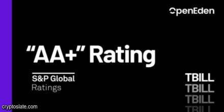 S&P Global’s ‘AA+’ Rating Cements OpenEden’s TBILL Fund as the Gold Standard for Tokenized Treasuries