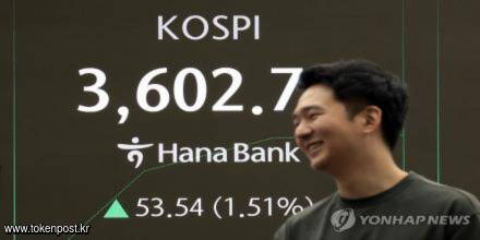 코스피, 사상 첫 3,600 돌파…엔비디아發 훈풍에 외국인 '몰빵'
