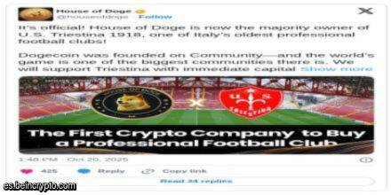 House of Doge marca un golazo con la compra del US Triestina Calcio 1918