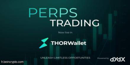THORWallet et dYdX s’associent pour offrir le trading perpétuel décentralisé à des milliers de traders au comptant
