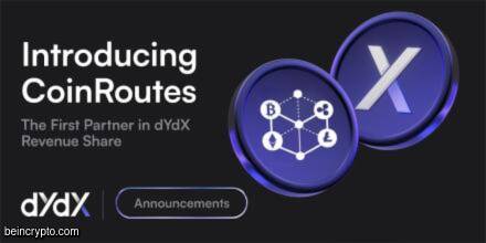 CoinRoutes Becomes the First Governance-Approved Partner in dYdX Revenue Share Program
