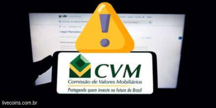 CVM alerta contra empresa de criptomoedas e impõe multa diária de R$ 100 mil