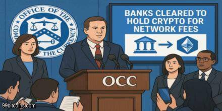 OCC Clears U.S. Banks to Hold Crypto for Network Fee Payments