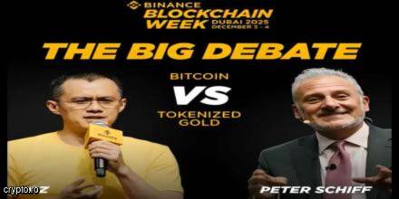 Bitcoin vs. aur tokenizat: dezbaterea dintre CZ și Peter Schiff, programată pentru 4 decembrie, în cadrul Binance Blockchain Week