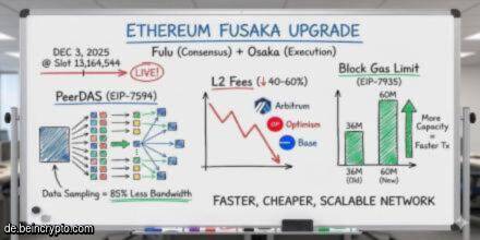 Was hat sich tatsächlich mit dem Ethereum-Fusaka-Upgrade geändert?