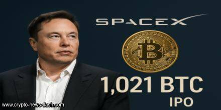 Elon Musk’s SpaceX Moves 1,021 BTC Ahead of a Possible IPO