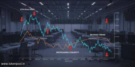 이더리움 선물 '오픈인터레스트' 절반 급감…시장 전반 디레버리징 본격화