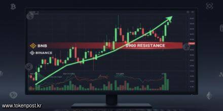 BNB, 하락장 속 870달러 근접…기술적 반등에 '900달러 돌파' 주목