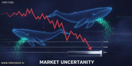 XRP $1.90 지지선 붕괴…하락세 지속 속 1.10달러 경고등 켜졌다