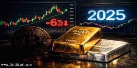 Oro y plata arrasan en 2025: Bitcoin pierde brillo como refugio a pesar de alcanzar ATH