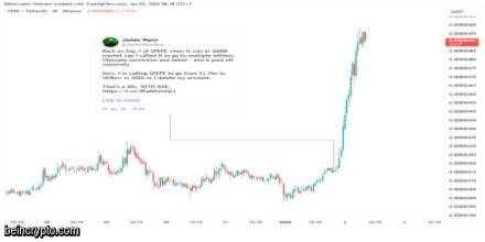 PEPE Surges 20% as James Wynn Gives Bold Prediction For 2026