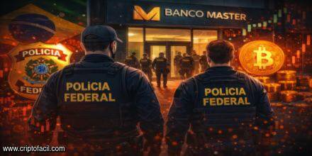 Operação policial no Banco Master eleva alerta regulatório cripto