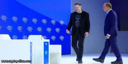 Elon Musk makes surprise Davos debut in conversation with Larry Fink at WEF26