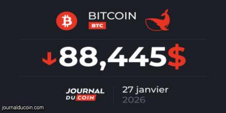 BTC sous 90 000 $ et baisse du nombre de nouvelles adresses – Bitcoin le 27 janvier