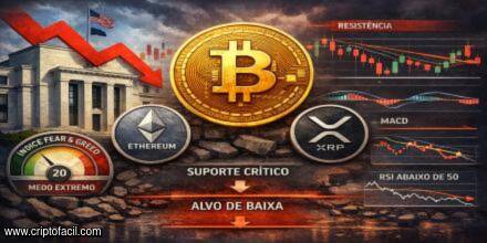 Bitcoin Hoje 27/01/26: BTC, ETH e XRP oscilam com Fed e macro volta a pesar