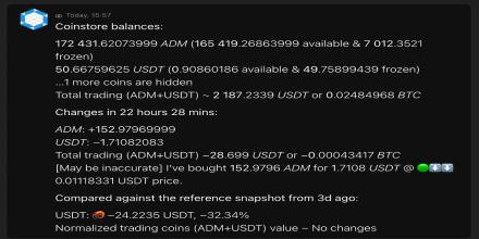 Improved /balances output in the MM bot