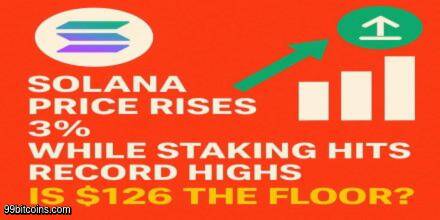 Solana Price Rises +3% While Staking Hits Record Highs – Is $126 the Floor