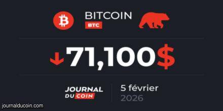 Panique à bord pour les institutionnels avec la baisse du BTC à 70 000 $ – Bitcoin le 5 février