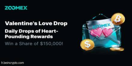 L’amour fait pour durer : airdrop surprise de 150 000 $ chez ZOOMEX pour la Saint-Valentin
