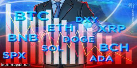 Análise de preços em 09/02: SPX, DXY, BTC, ETH, BNB, XRP, SOL, DOGE, ADA e BCH