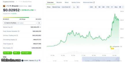 What Is Punch Crypto? Solana Meme Coin Surges 80,000% Since Recent Launch