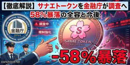【徹底解説】サナエトークンを金融庁が調査へ、58%暴落の全容と今後