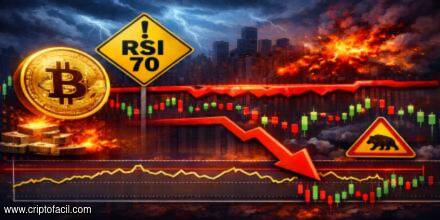 Bitcoin Hoje 04/03/26: RSI Sobrecomprado e US$ 300 Milhões em Liquidações no BTC