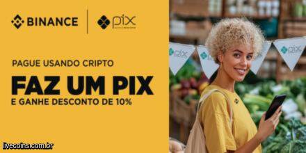 Binance lança campanha oferecendo 10% de desconto em pagamentos com Pix