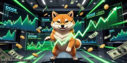 Dogecoin sube 6,35% en 24 horas ante volumen elevado