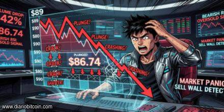 Solana cae 2,92% en 24 horas ante volumen decreciente