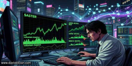 Aster ($ASTER) sube 4,45% en 24 horas con volumen explosivo