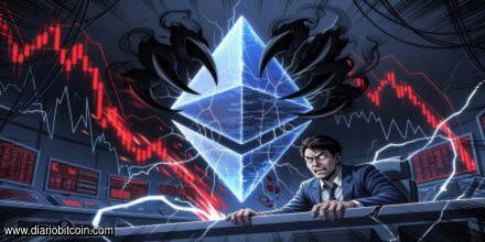 Ethereum cae 6% en 24 horas ante volumen elevado
