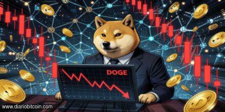 Dogecoin cae 5% en 24 horas ante volumen elevado
