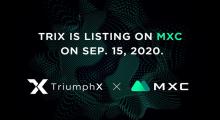 트라이엄프엑스 'TRIX', 글로벌 가상자산 거래소 MXC 상장